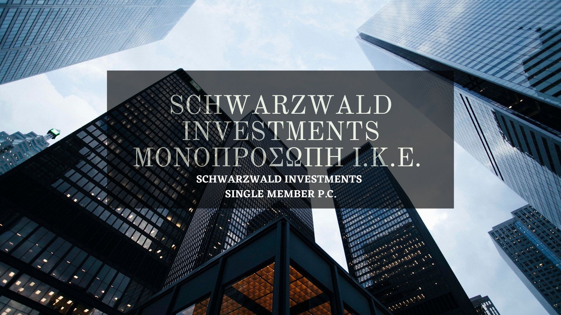 SCHWARZWALD INVESTMENTS ΜΟΝΟΠΡΟΣΩΠΗ Ι.Κ.Ε.